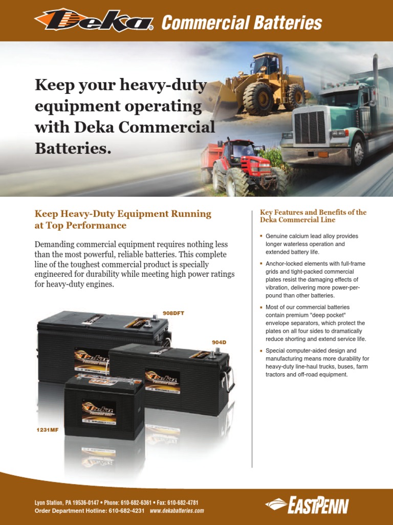 Commercial Batteries: Keep Your Heavy-Duty Equipment Operating With ...