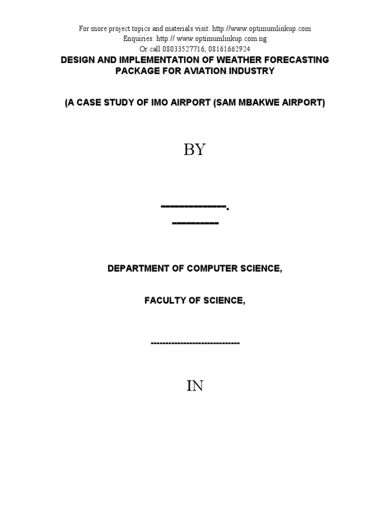 Design and Implementation of Weather For | PDF | Weather Forecasting ...