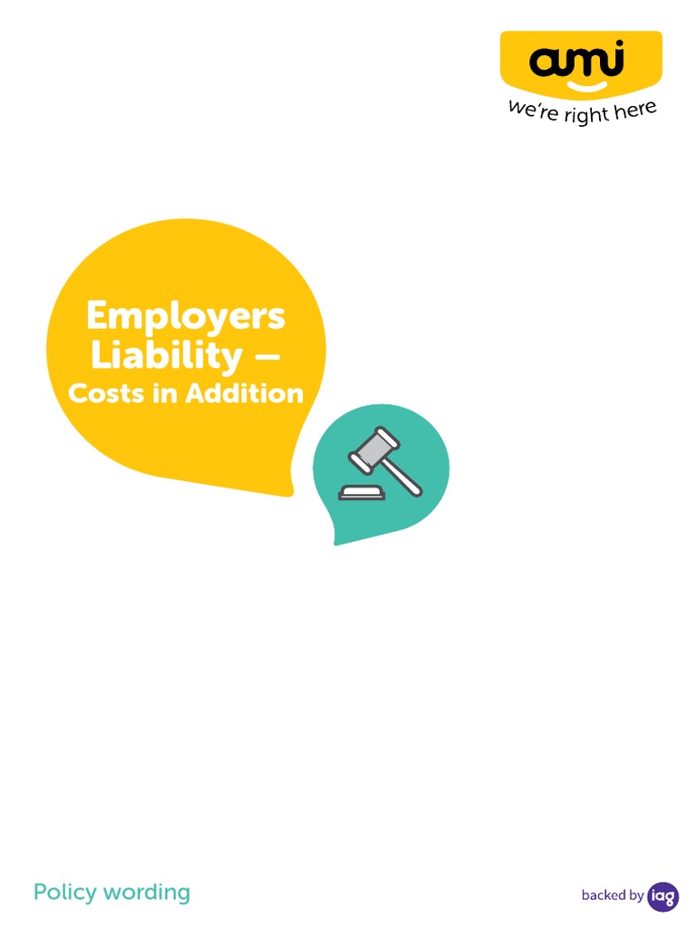 AMI Business Employers Liability PW | PDF | Liability Insurance | Insurance