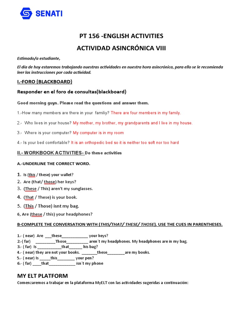 8th Clase Asincrónica Tarea | PDF