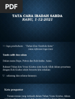 Susunan Ibadat Sabda Lingkungan Katolik | PDF