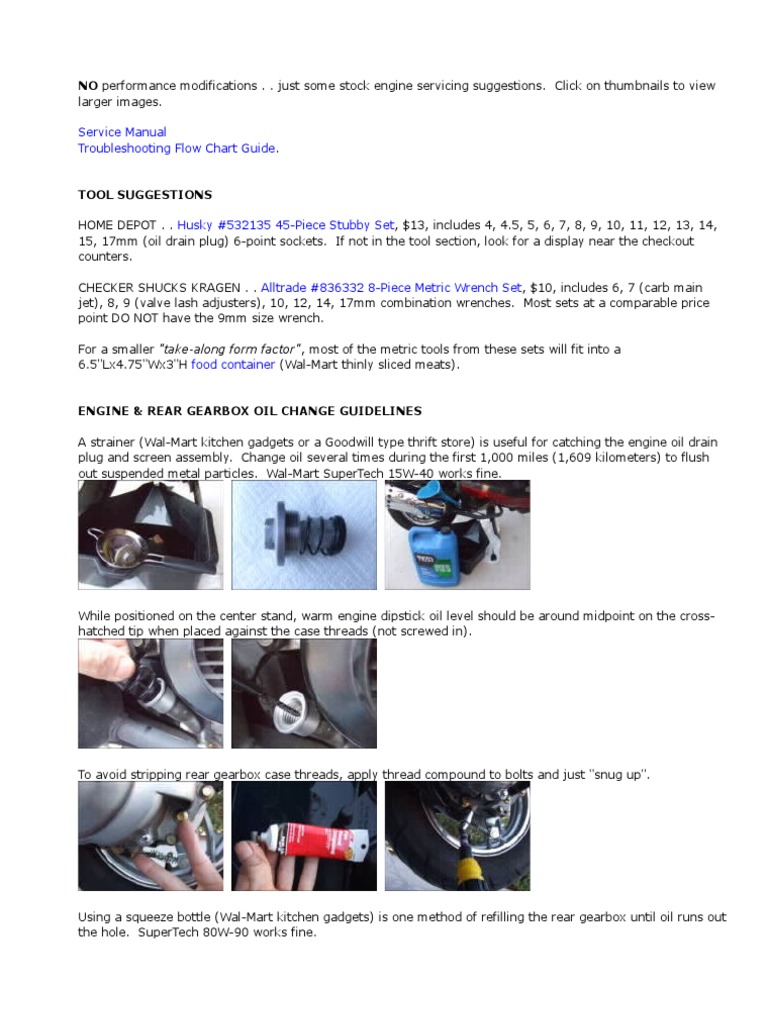 Service Manual Troubleshooting Flow Chart Guide | PDF | Carburetor ...