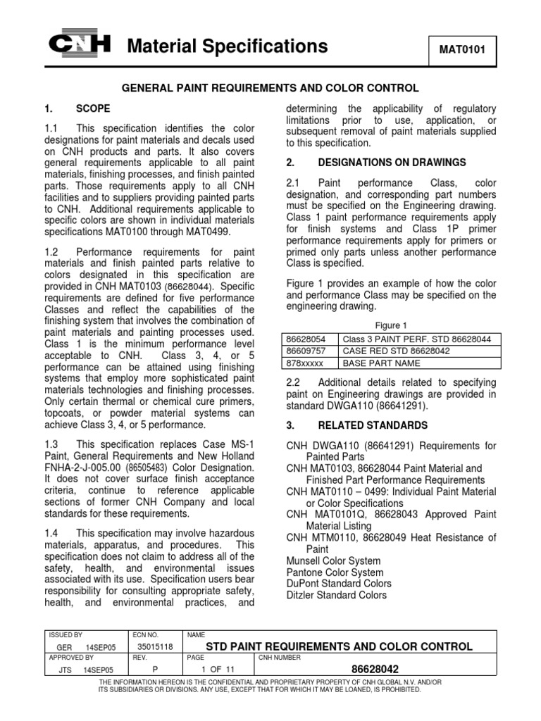 Material Specifications: 1. Scope | PDF | Paint | Specification ...
