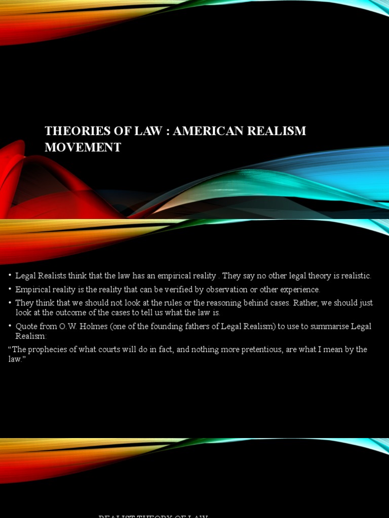Legal Realism | PDF | Jurisprudence | Metaphysics
