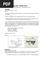 Bucket and Weir Separator Design | PDF | Continuum Mechanics | Chemical ...