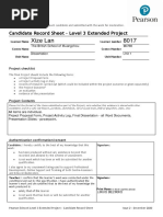 EPQ Artefact Project Checklist | PDF | Career & Growth | Computers