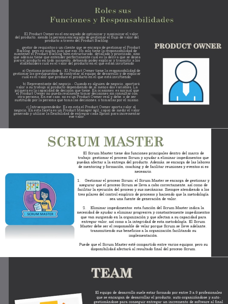 Funciones del Product Owner en Scrum | PDF | Scrum (desarrollo de ...