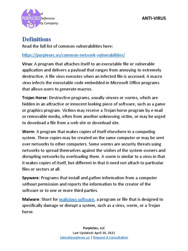 Security Policy 3 Anti Virus | PDF | Antivirus Software | Computer Virus