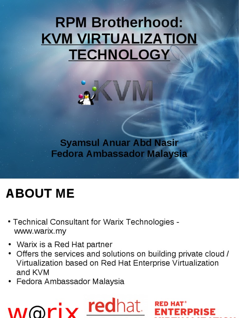 Kvm Virtualization Technology Pdf Virtual Machine Operating System
