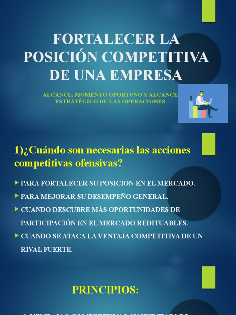 Fortalecimiento de la Posición Competitiva | PDF | Mercado (economía ...