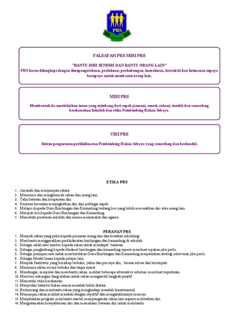 Visi Misi PRS | PDF