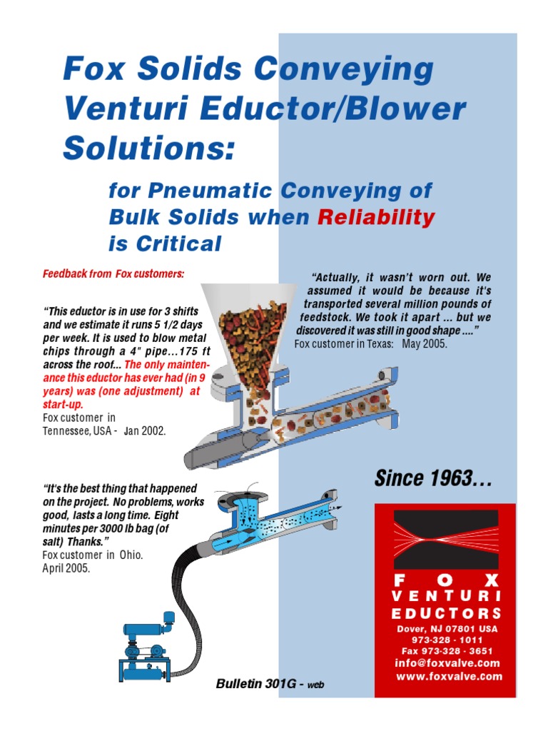Solids Conveying Edu Ctors Data Sheet | PDF | Aluminium Oxide | Aluminium