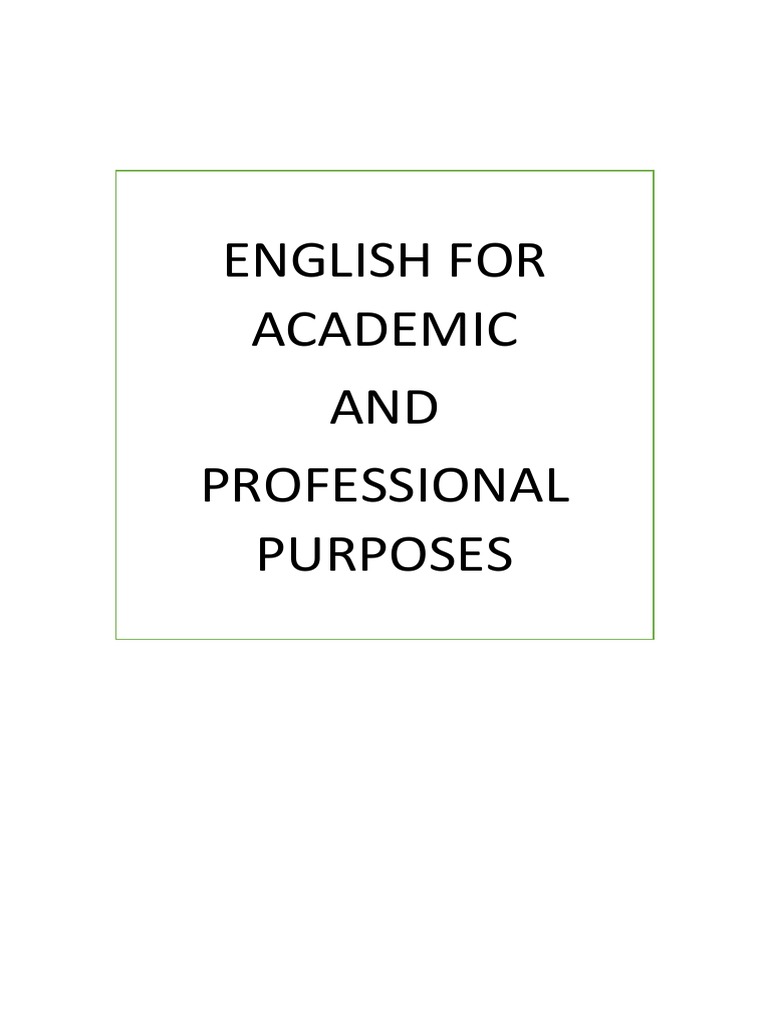 EAPP Module 1 Features of Academic Language FR | PDF | Subject (Grammar ...