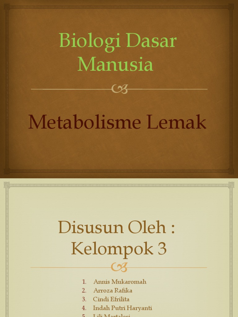 Metabolisme Lemak | PDF