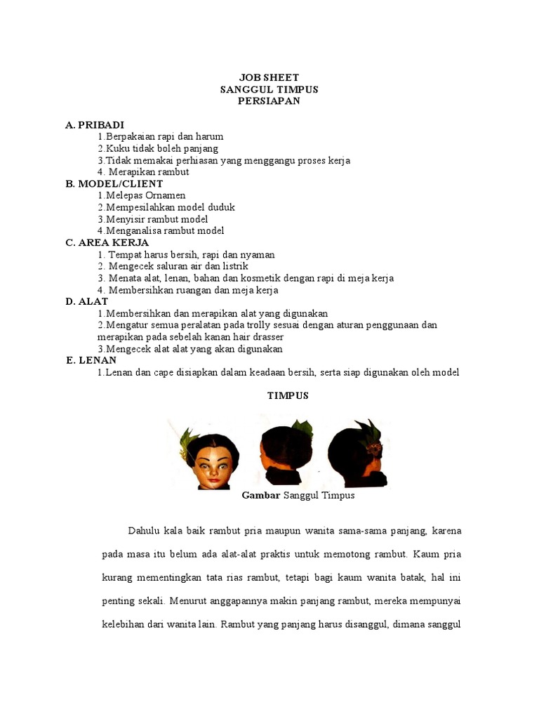 Sanggul Timpus | PDF