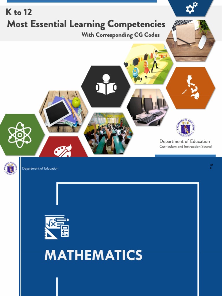 K To 12 MELCS Mathematics Grades 1-10 | PDF | Multiplication | Learning