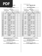 Dtr-Excel Template | PDF