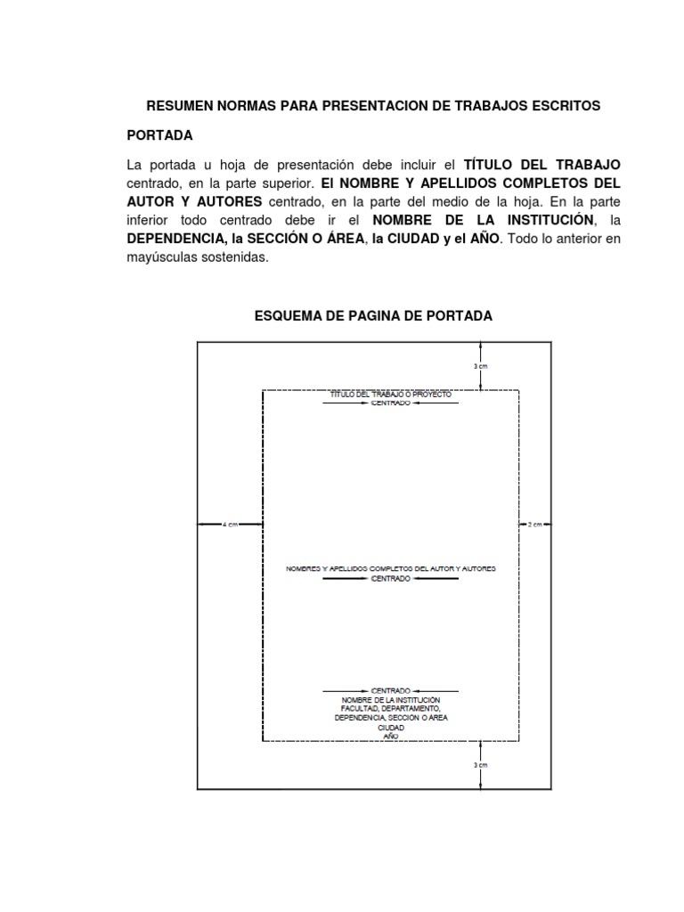 Resumen Normas Icontec, Presentacion Trabajos Escritos | PDF | Bibliografía | Citación