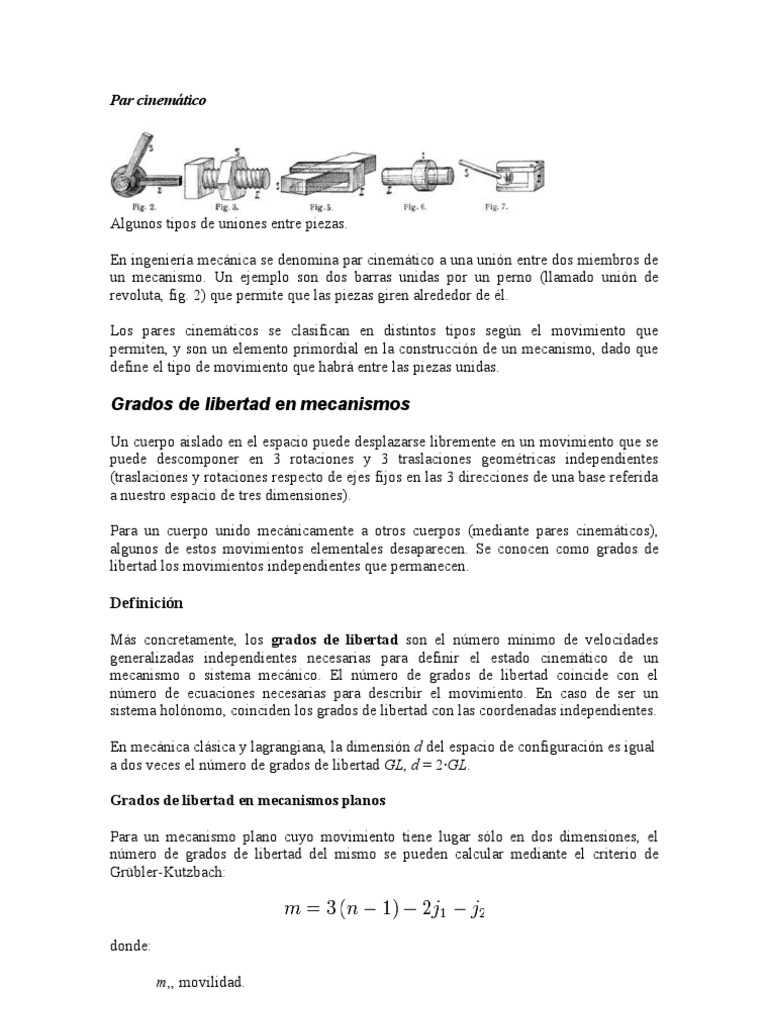 Par cinemático | PDF | Cinemática | Cobre