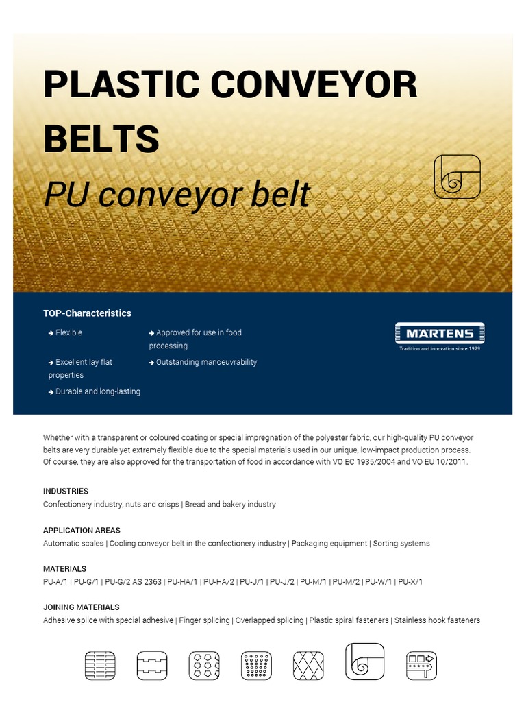 201 PU Conveyor Belt | PDF | Polyurethane | Building Engineering