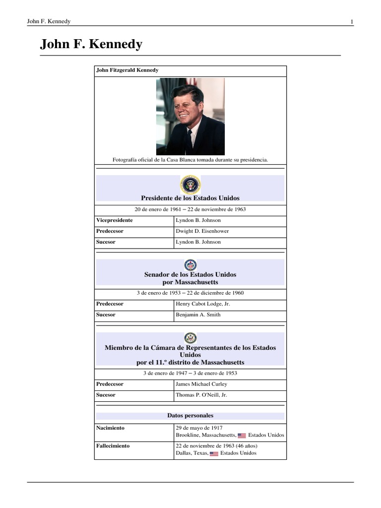 (PD) Documentos - John F Kennedy | PDF