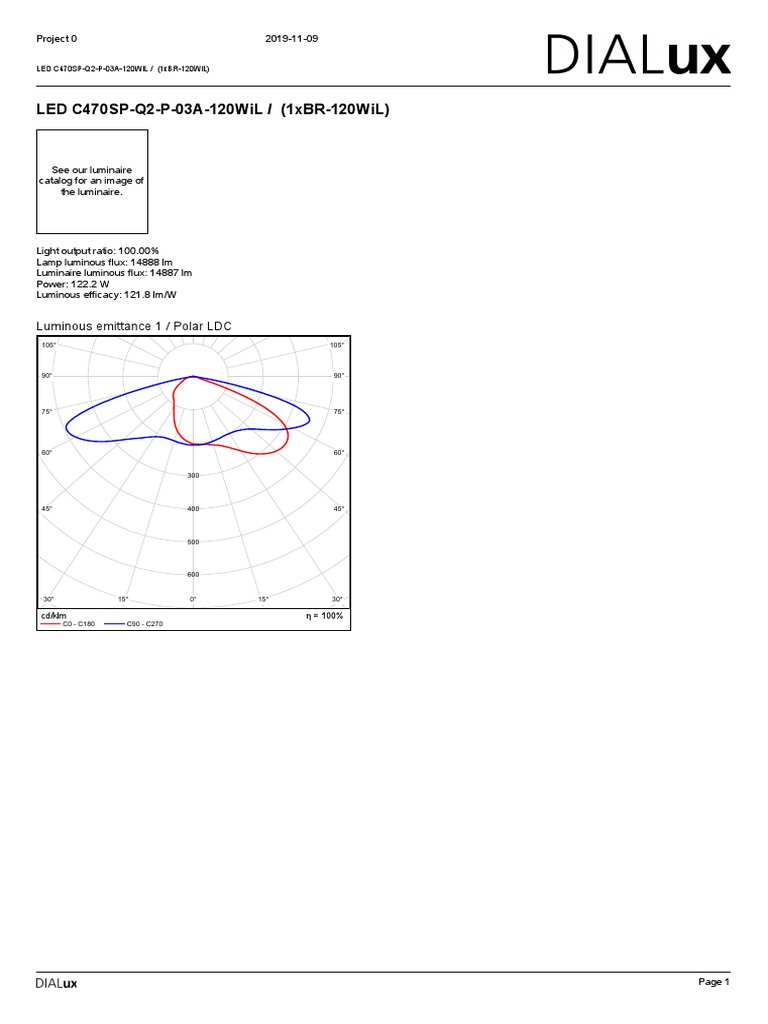 12M 120W Dialux Report 40M Distance 10M Width 1.5M Arm Single ...