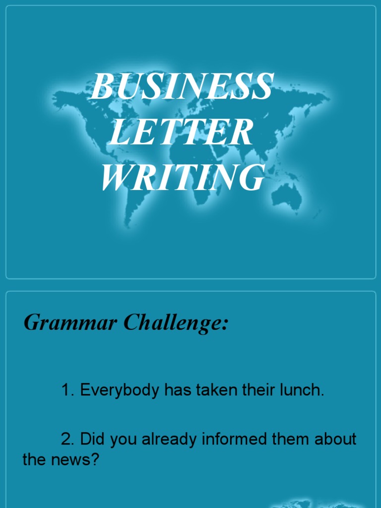 Business Letters | PDF | Paragraph | Communication