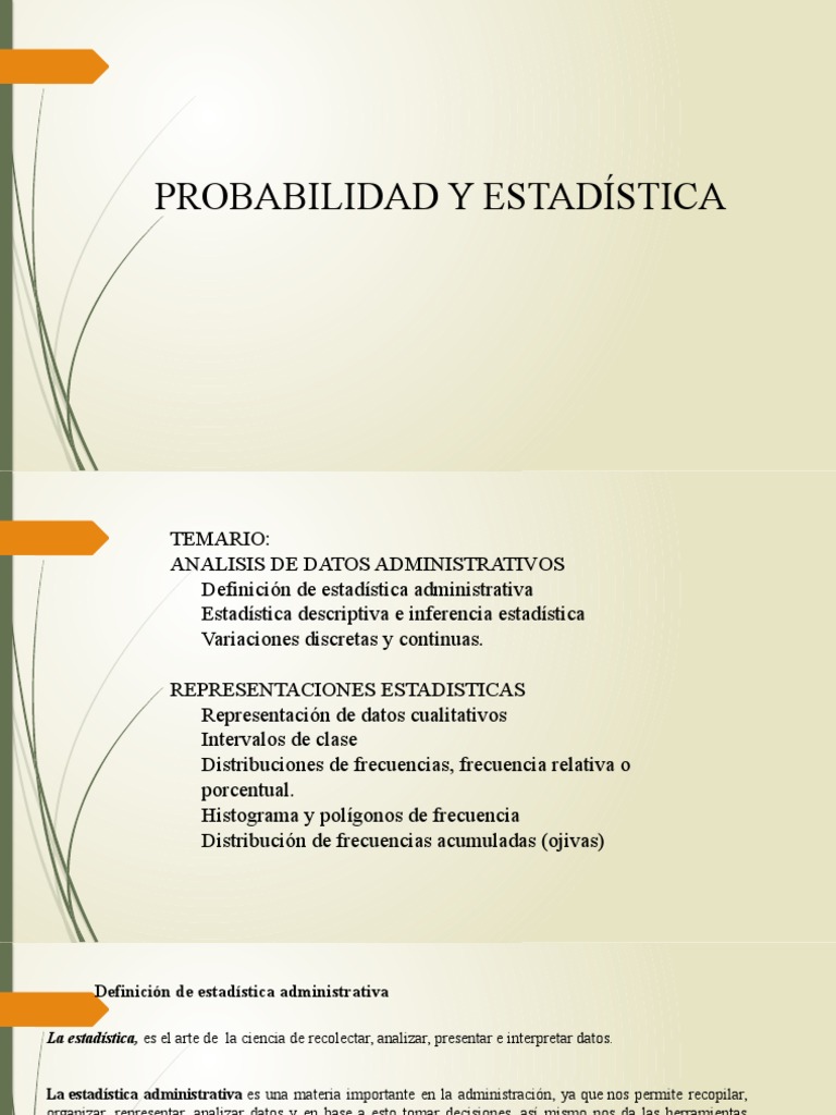 Tema 1 Prob y Est | PDF | Estadísticas | Muestreo (Estadísticas)
