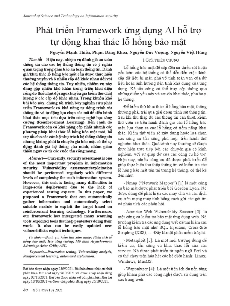 Phat Trin Framework NG DNG AI H TR | PDF