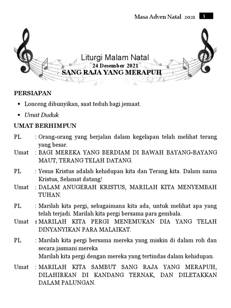 Liturgi Malam Natal | PDF