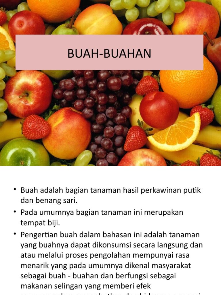 Buah-Buahan Ptm. 5 | PDF