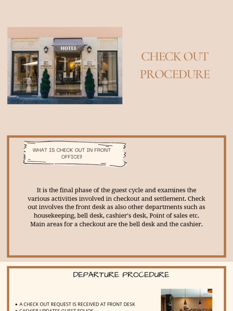 Check Out Procedure-3 | PDF | Cheque | Payments