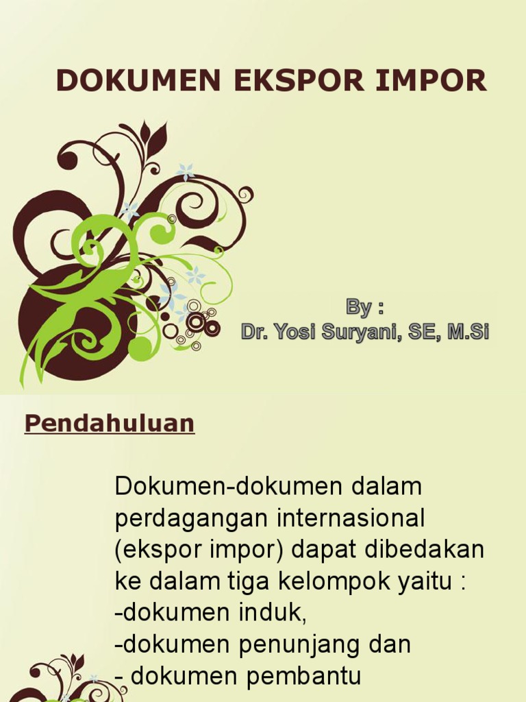 Ekspor Impor Dokumen Pdf