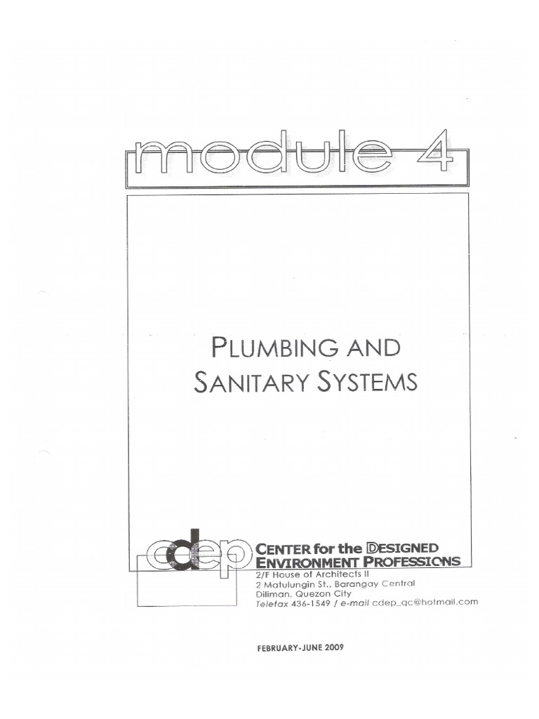 4) Plumbing & Sanitary Systems | PDF