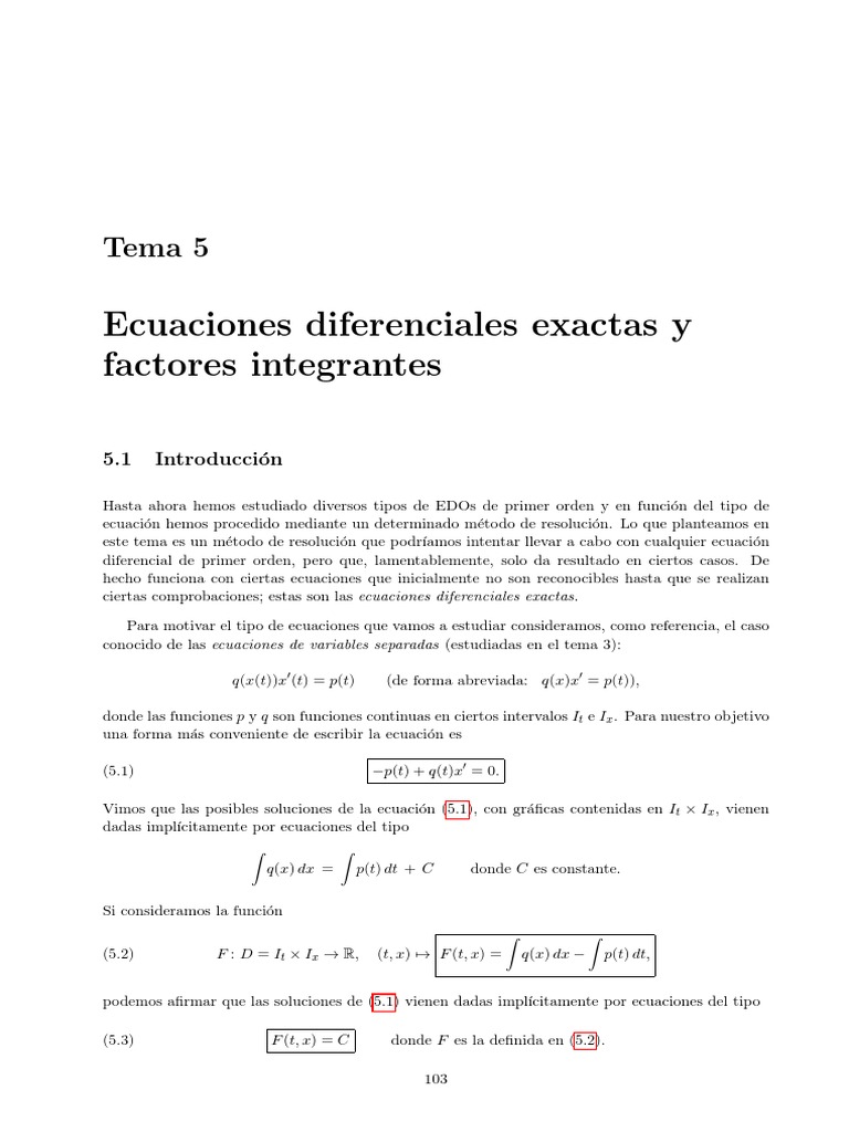 Matemáticas | PDF | Ecuaciones | Ecuaciones diferenciales