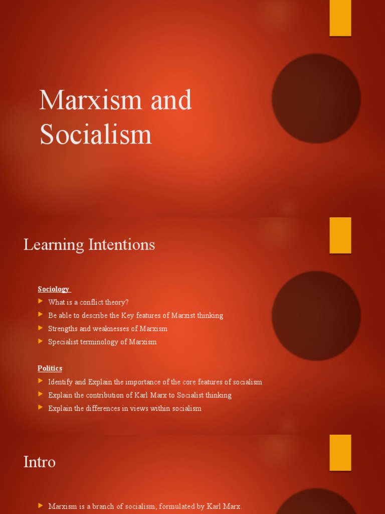 Marxism And Socialism Pdf Socialism Marxism