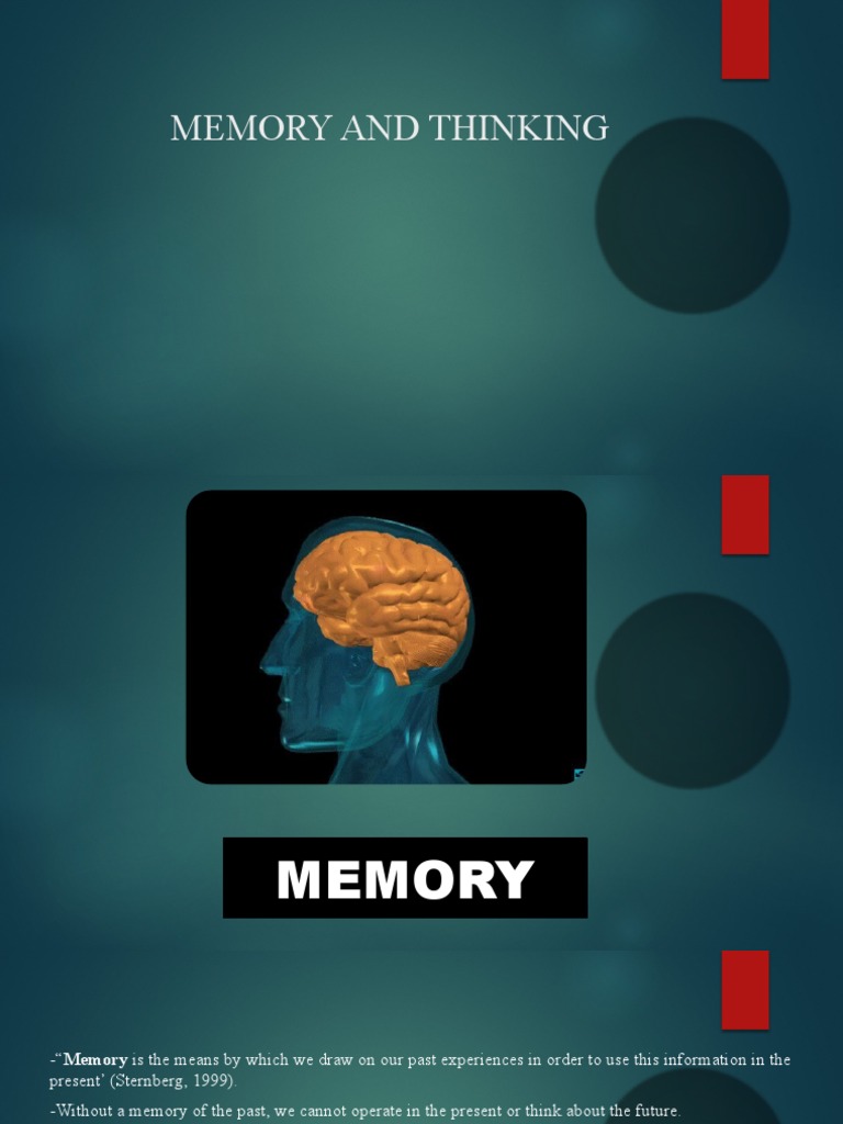 Memory and Thinking | PDF | Memory | Thought