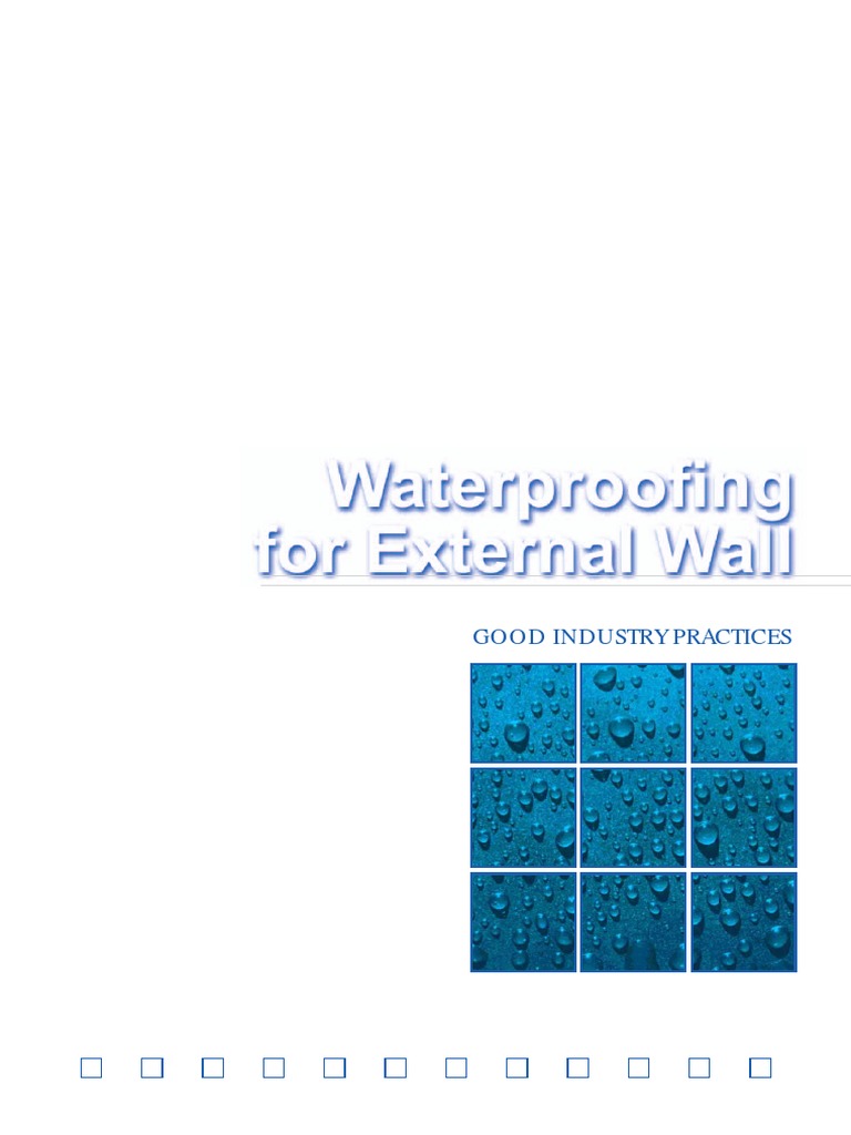 Waterproofing For External Wall Guide Book Pdf Concrete Wall