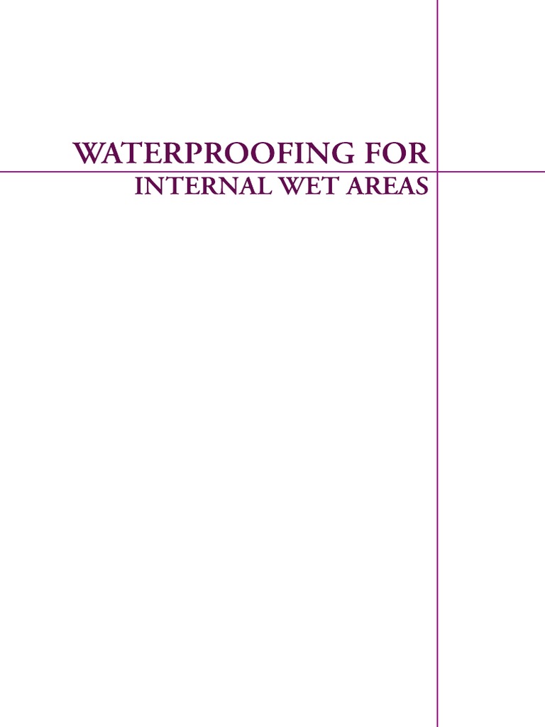 Waterproofing For Internal Wet Area | PDF