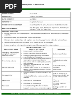 Job Description Commis I | PDF | Chef | Kitchen