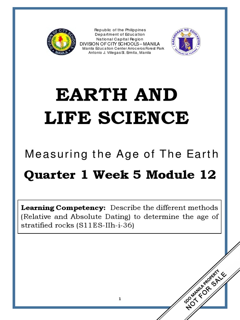 Earth Science: Relative & Absolute Dating | PDF | Radioactive Decay ...