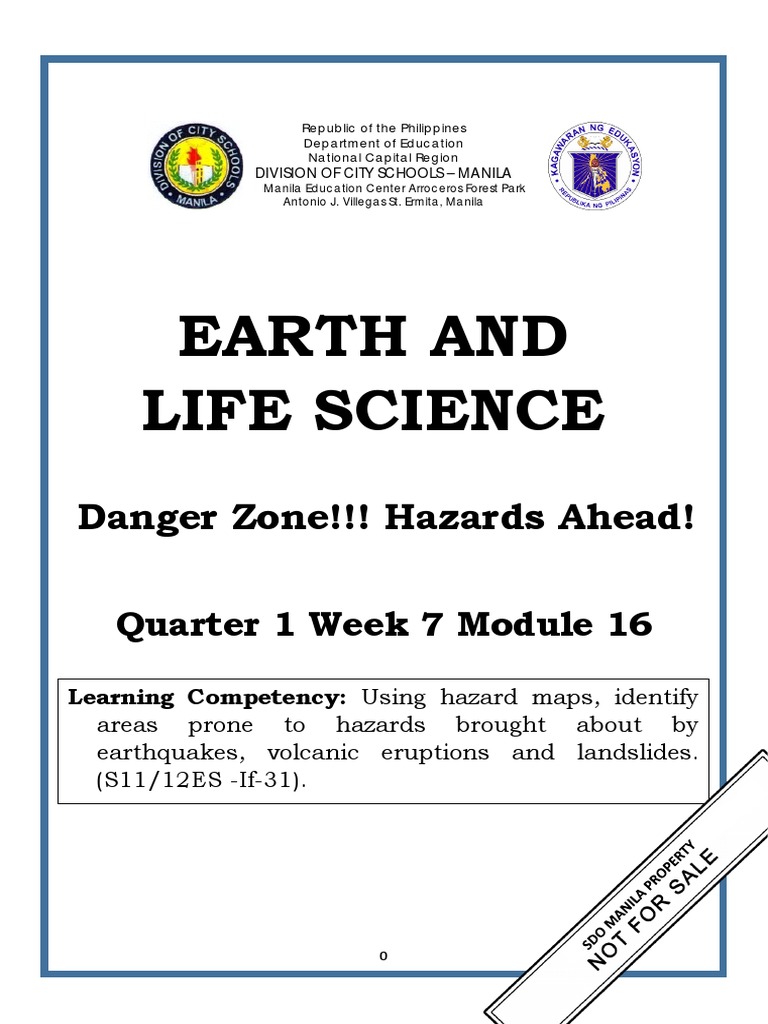 Earth and Life Science: Hazard Awareness Module | PDF | Volcano ...
