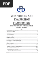 CPD M&E Framework | PDF | Monitoring And Evaluation | Evaluation