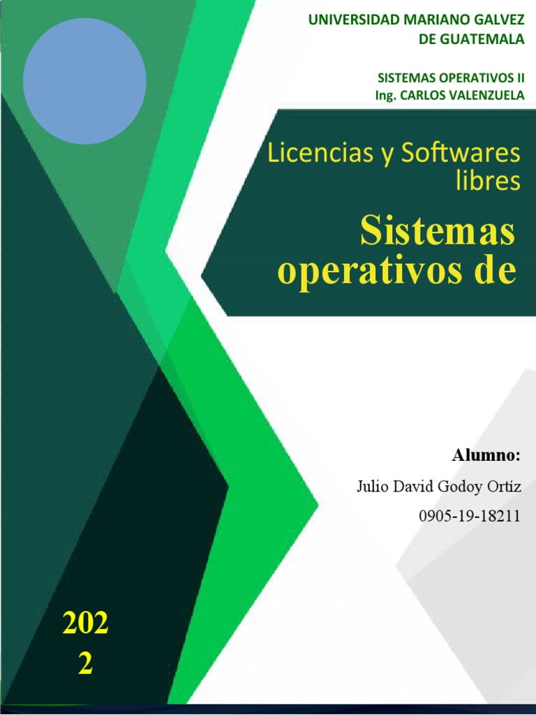Licencias Libre y Sistemas Operativos | PDF | Software libre ...
