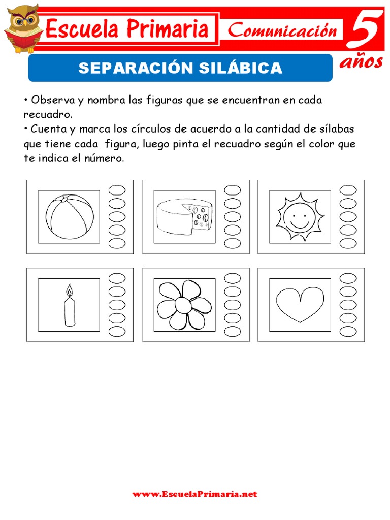 Separacion Silabica para Ninos de 5 Anos | PDF