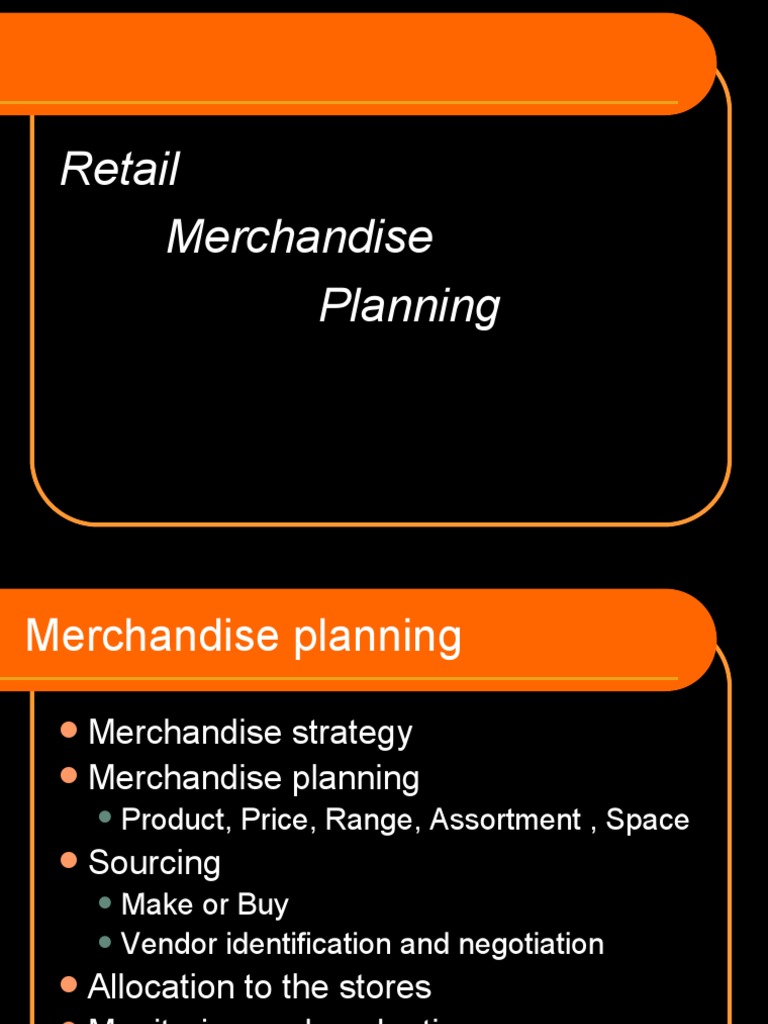 Retail Merchandise Planning | Download Free PDF | Merchandising | Sales