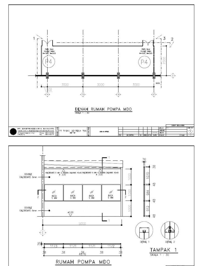 Arya Samanta Pt. Ometraco Shop Drawing: Dnaho I | PDF