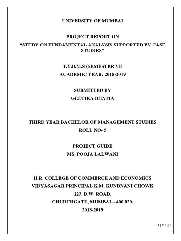 Sample Blackbook Project | PDF | Investing | Survey Methodology