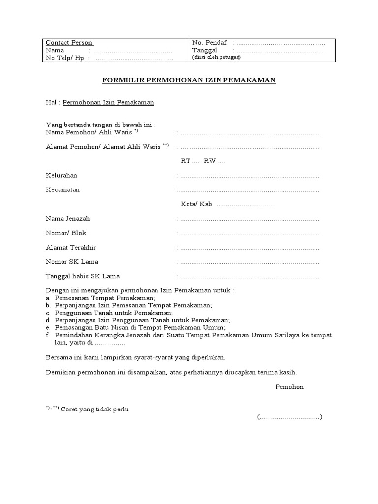 Formulir TPU | PDF