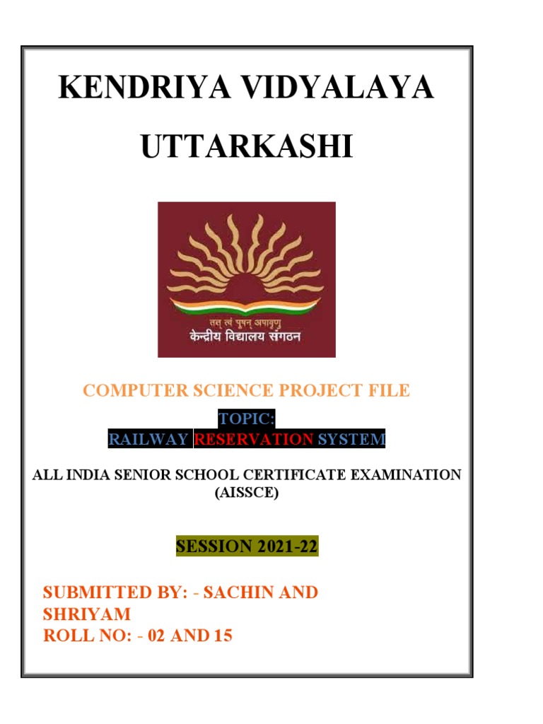 Computer Science Project | PDF | Python (Programming Language ...